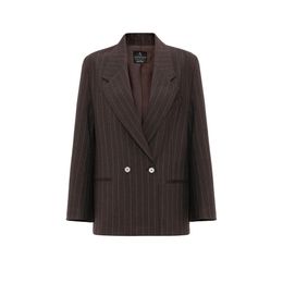 Antioch Blazer Damen Gr&ouml;&szlig;e 40 braun / wei&szlig;