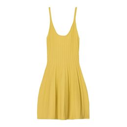 Bershka Knitted dress female Yellow size L