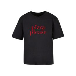 Miss Tee Shirt 'Pizza Please' female Black size XXL