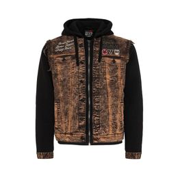 Cipo & Baxx CIPO & BAXX Jacke 'CJ287' Herren Gr&ouml;&szlig;e L braun / schwarz