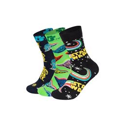 Happy Socks Socks 'STAR WARS' female Blue, Green, Black size 41-46