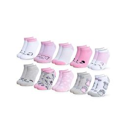 Occulto Socken 'Motivo' M&auml;dchen Gr&ouml;&szlig;e 23/26 grau / pink / wei&szlig;