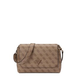 Guess Umh&auml;ngetasche 'MERIDIAN II FLAP CROSSBODY' Damen Gr&ouml;&szlig;e One Size braun / brokat