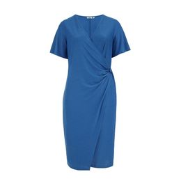 WE Fashion Kleid Damen Gr&ouml;&szlig;e 50 royalblau Winterkleid
