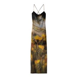 Bershka Summer Dress female Yellow size S