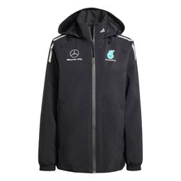adidas Performance Sportjacke 'Mercedes - Amg Petronas Formula One Team' Damen Gr&ouml;&szlig;e XXXL/4XL azur / hellgrau / schwarz
