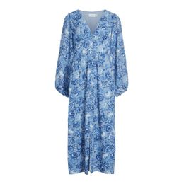 Vila Kleid Damen Gr&ouml;&szlig;e 34 blau / taubenblau / dunkelblau / offwhite Winterkleid
