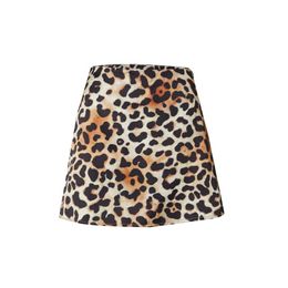 Hoermanseder Hoermanseder x About You Rock in Leopard Print Damen Gr&ouml;&szlig;e 36 braun / beere / schwarz