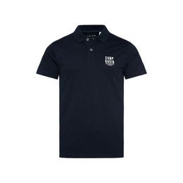 CAMP DAVID Poloshirt 'SO:UL' Herren Gr&ouml;&szlig;e 4XL nachtblau / wei&szlig;
