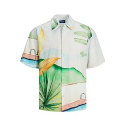Jack & Jones Jack & Jones Button Up Shirt 'Landscape' male Blue size XXXL