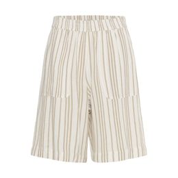 Kaffe Shorts 'Milia' Damen Gr&ouml;&szlig;e 42 beige / wei&szlig;