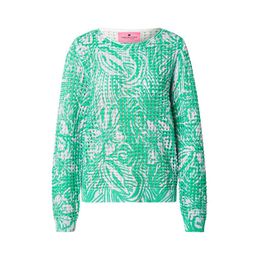 LIEBLINGSST&Uuml;CK LIEBLINGSST&Uuml;CK Pullover 'Lillemon' Damen Gr&ouml;&szlig;e XL gr&uuml;n / wei&szlig;