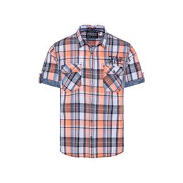 CAMP DAVID Button Up Shirt male Orange size M