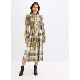 bonprix Midikleid mit Schluppe, gr&uuml;n