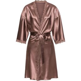 bonprix Satin Kimono, braun, Satin