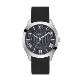 Guess Analoguhr Herren Gr&ouml;&szlig;e One Size navy / schwarz / silber