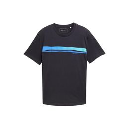 Tom Tailor Denim T-Shirt Herren Gr&ouml;&szlig;e S blau / hellblau / schwarz