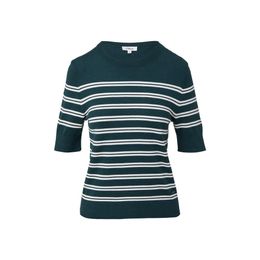 s.Oliver Pullover Damen Gr&ouml;&szlig;e L petrol / wei&szlig;