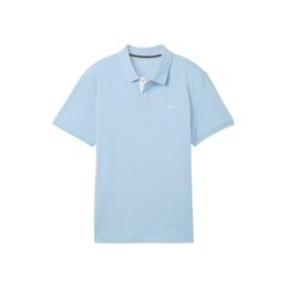 Tom Tailor Poloshirt Herren Gr&ouml;&szlig;e XL pastellblau / wei&szlig;