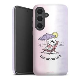 DeinDesign Galaxy S25 FE Handy Panzer Handyh&uuml;lle robuste Outdoor H&uuml;lle Schutzh&uuml;lle matt Snoopy Official Licensed Product Peanuts Tough Case