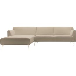Ecksofa "CR.446 elegantes Designsofa mit hohem Sitzkomfort", beige (beige oskar), B:275cm H:82cm T:179cm, CREATION BY ROLF BENZ, Sofas, Ecksofa, in minimalistischer, schwereloser Optik, Breite 275 cm