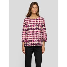 Print-Shirt Rabe "T-Shirt", Damen, Gr. 40, rosa (violett), 100%Baumwolle, gerade, Shirts