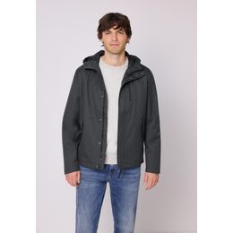 Outdoorjacke Street One MEN, Herren, Gr. XXL (46), ash grau melange, Stoff, Obermaterial: 100% Polyester; Futter: 100% Polyester, unifarben, comfort fit normal, ohne Ausschnitt, abgesteppt, Jacken Outdoorjacke, wasserabweisend