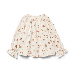 Tchibo - Kinder-Musselin-Bluse - M&auml;dchen - Gr. 86/92 - creme/gebl&uuml;mt