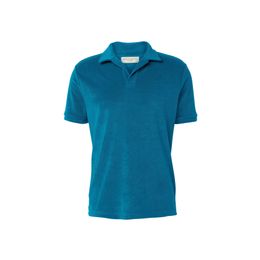 Tchibo - Frottee-Poloshirt - Herren - Gr. L - petrol