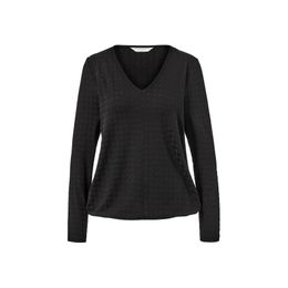 Tchibo - Strukturiertes Langarmshirt - Damen - Gr. XL - schwarz