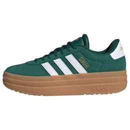 adidas Sportswear Sneaker 'VL Court Bold' Damen Gr&ouml;&szlig;e 44 gold / smaragd / wei&szlig;