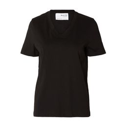 Selected T-Shirt Damen Gr&ouml;&szlig;e L schwarz
