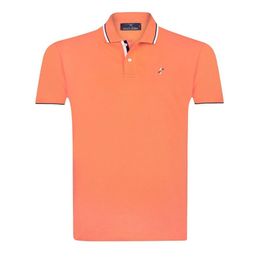 Jacey Quinn Poloshirt Herren Gr&ouml;&szlig;e XL koralle / schwarz / wei&szlig;