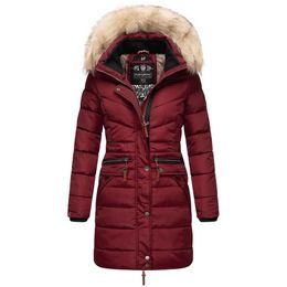Navahoo Mantel 'Paula' Damen Gr&ouml;&szlig;e M beige / bordeaux Wintermantel