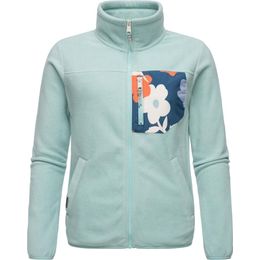 Ragwear Fleecejacke 'Appolo' Damen Gr&ouml;&szlig;e XS dunkelblau / mint / orange / wei&szlig;