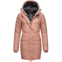 Ragwear Wintermantel 'Relive' Damen Gr&ouml;&szlig;e XXL altrosa / schwarz / wei&szlig;
