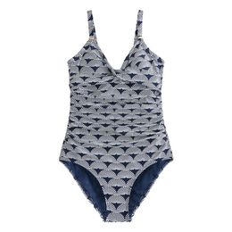 next Badeanzug Damen Gr&ouml;&szlig;e 4XL navy / wei&szlig;