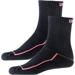 UphillSport Saana Jr 2 Pack Socken Kinder - gr&uuml;n - Gr. 34-36 - Baumwolle/Polyamid/Merinowolle
