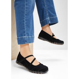 bonprix Komfort-Mary-Janes mit flexibler Sohle, schwarz, Vegan