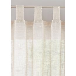 bonprix Gardine mit Struktur in vielen Gr&ouml;&szlig;en (1er Pack), beige