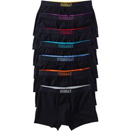 bonprix Boxershorts eng mit Baumwolle (7er Pack), schwarz, mit Baumwolle