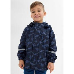 bonprix Wasserdichte Regenjacke mit Kapuze, blau