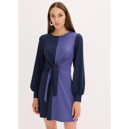 bonprix Minikleid zum Binden, blau