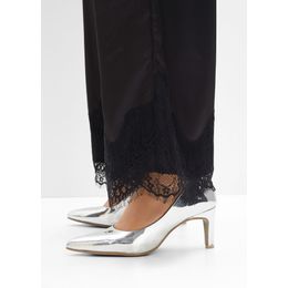 bonprix Pumps in Lack-Optik, silber