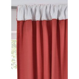 bonprix Samt Vorhang aus Bio Baumwolle (1er Pack), rot, 100% Baumwolle,Samt