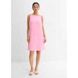 bonprix Minikleid aus flie&szlig;endem Scuba, rosa