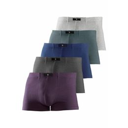 H.I.S. H.I.S Boxershorts Herren Gr&ouml;&szlig;e M blau / hellgrau / dunkelgrau / petrol / dunkellila