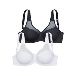 Petite Fleur BH Damen Gr&ouml;&szlig;e 90 schwarz / wei&szlig;