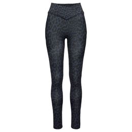 active by Lascana Lascana Active Leggings Damen Gr&ouml;&szlig;e XL nachtblau / schwarz
