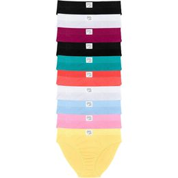 bonprix Slip (10er Pack), rosa, mit Baumwolle